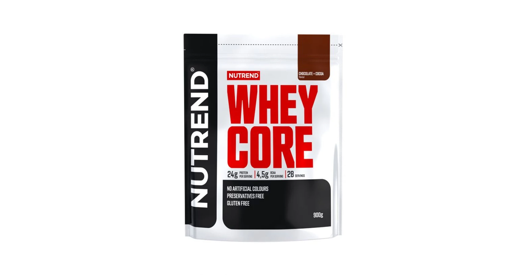 NUTREND Whey Core 900 g Chocolate+Cocoa- Tejsavó fehérjék