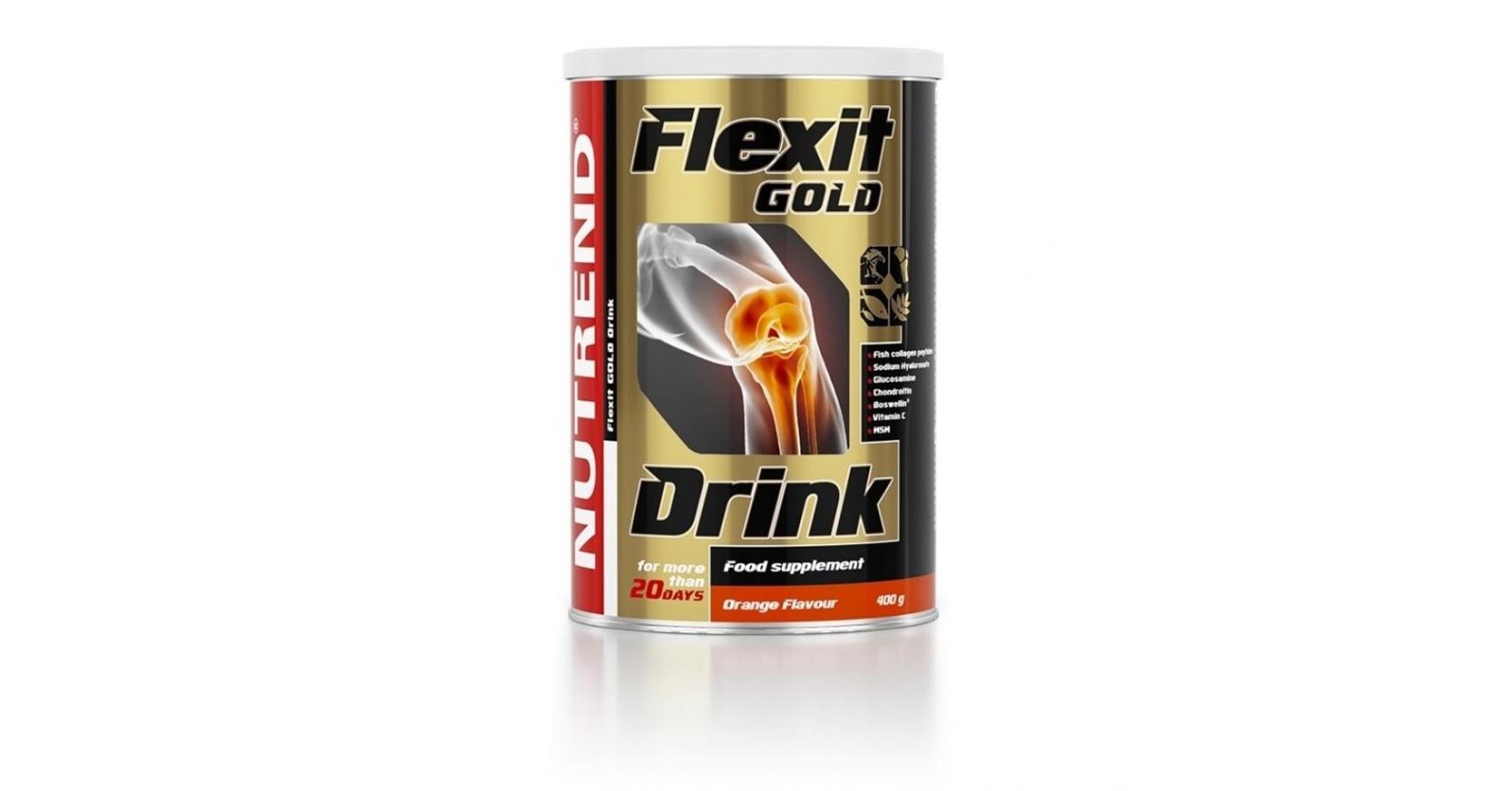 NUTREND Flexit Gold Drink 400g Orange- Izületvédők