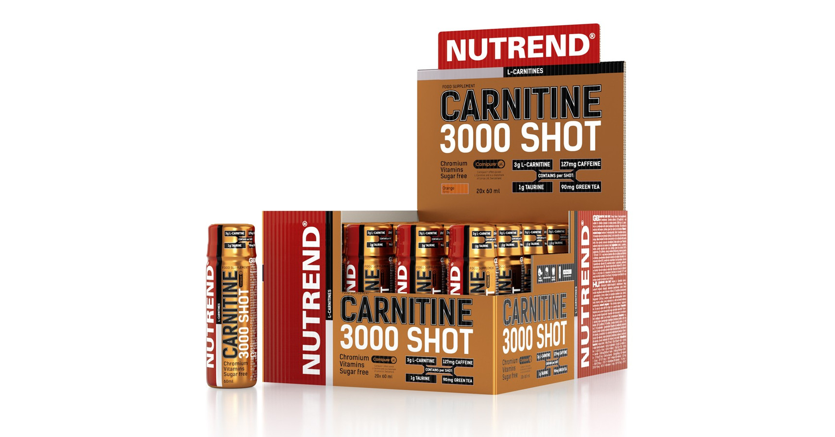 NUTREND Carnitine 3000 Shot Orange 60ml- Karnitinok