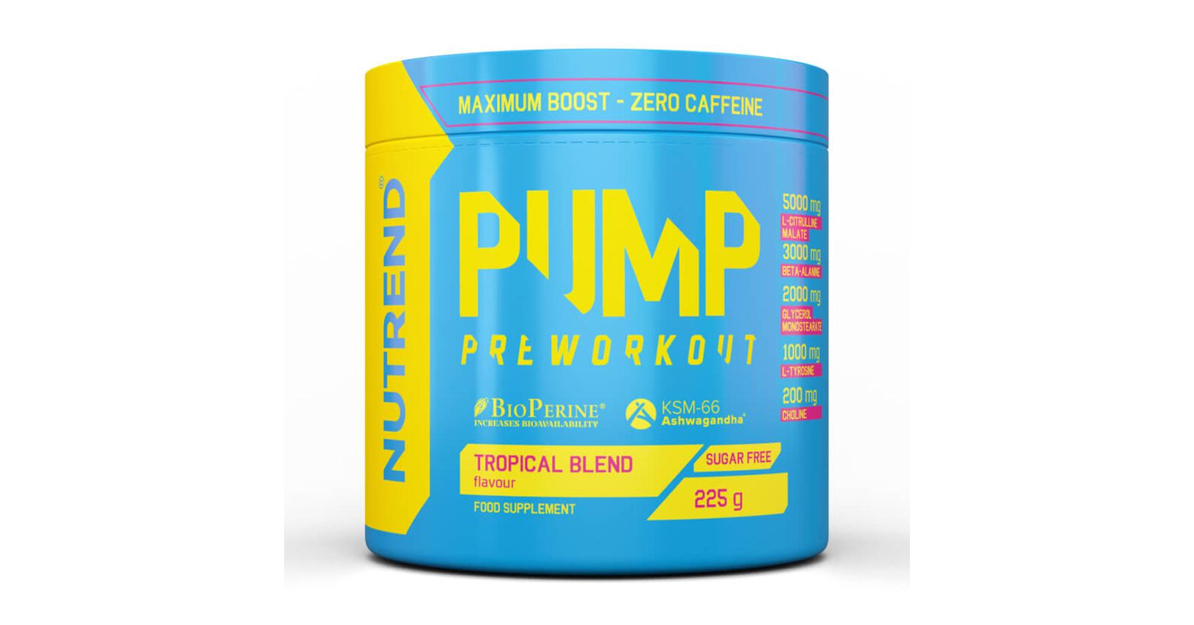 NUTREND Pump Preworkout 225g Tropical Blend